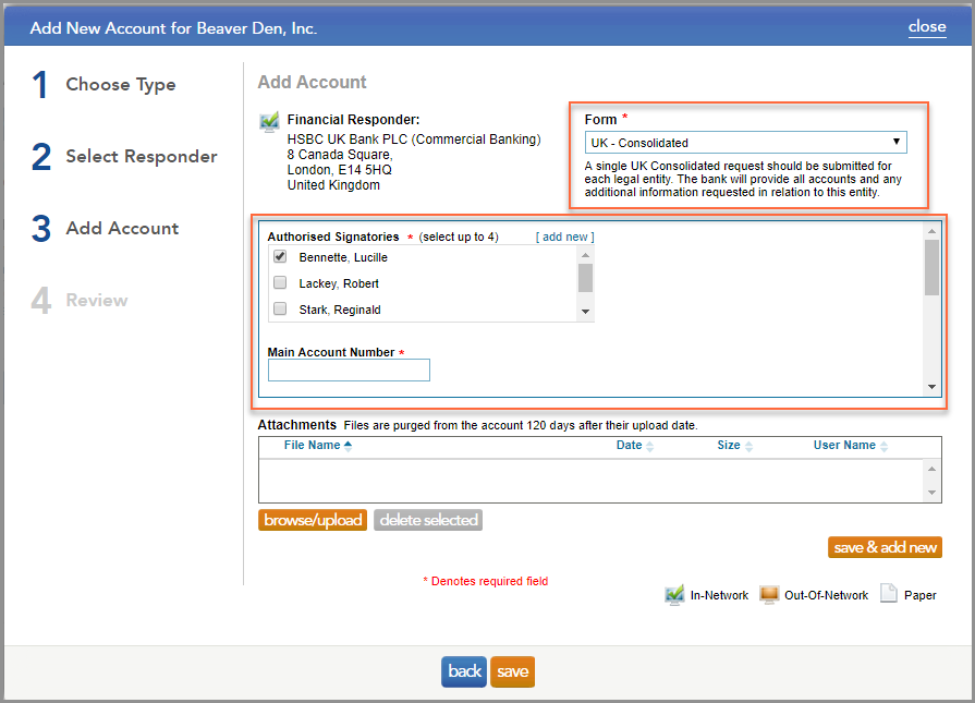 Group Level and Legal Entity Level Consolidated Confirmation Requests