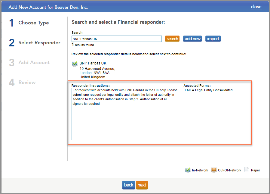 Group Level and Legal Entity Level Consolidated Confirmation Requests