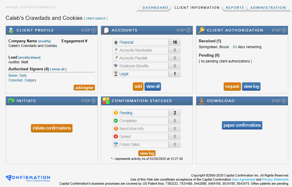 How do I edit a client's account?