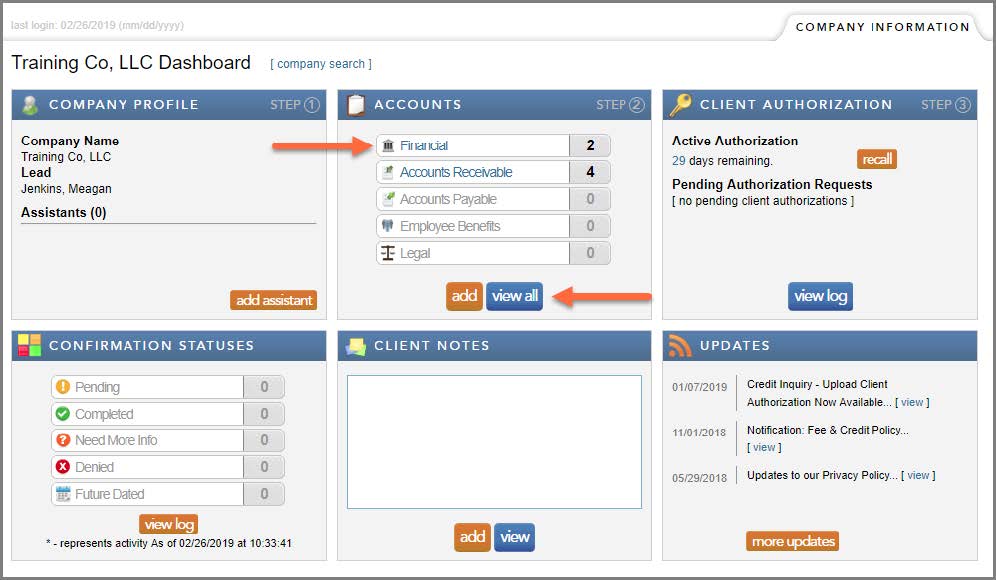 (Client Signers) Client Interface Instructions