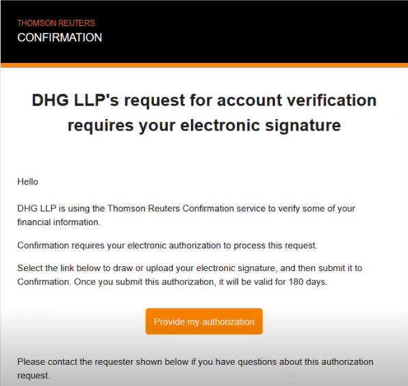 (Client) Give authorization (New Version of Confirmation)