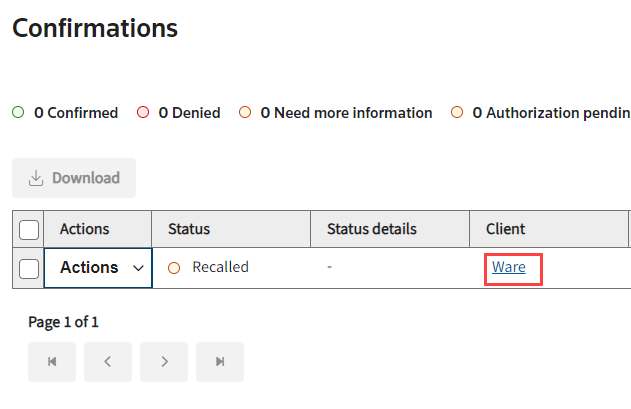 Add Authorization New Version Of Confirmation