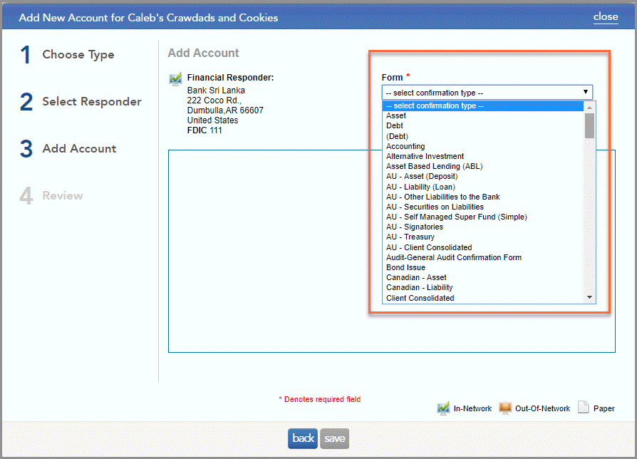Step 2 - Adding Client Accounts