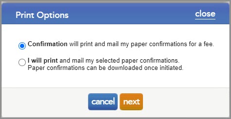 How does the Paper confirmation process work?