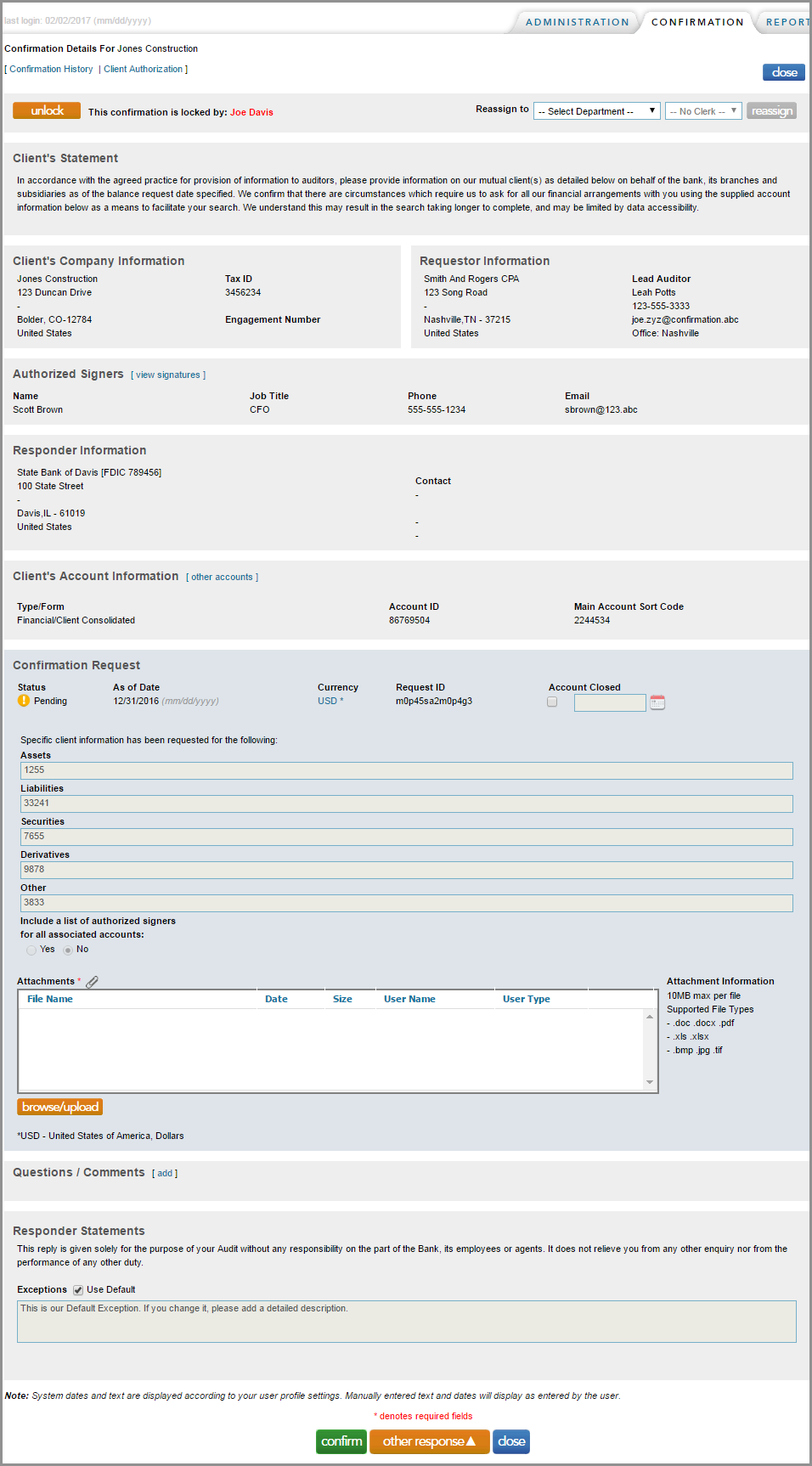 What is a Client Consolidated form?