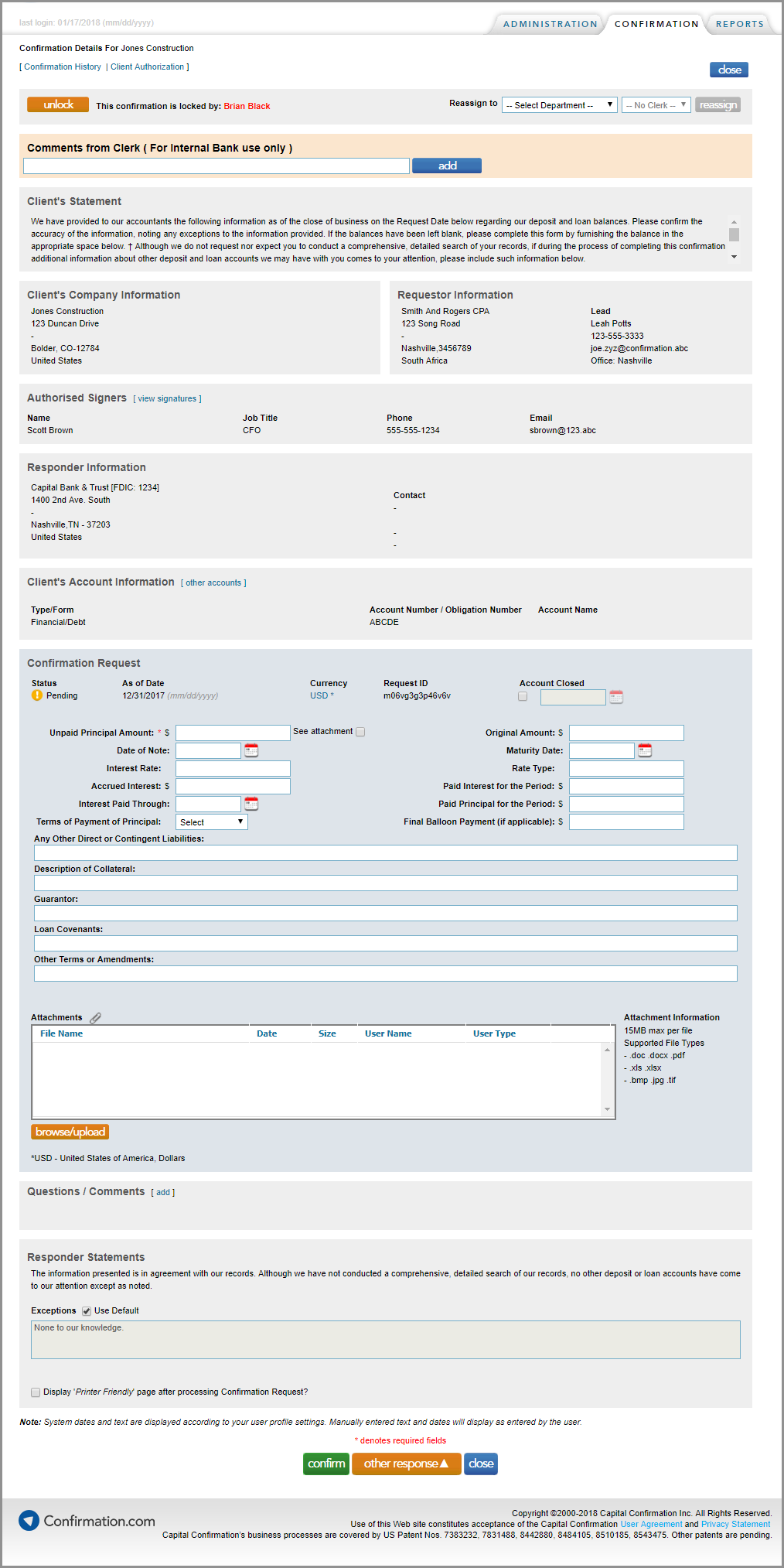 What is a Debt form?