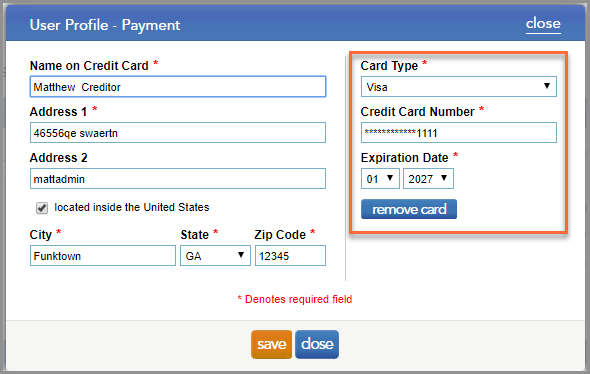 How do I update credit card/billing information?