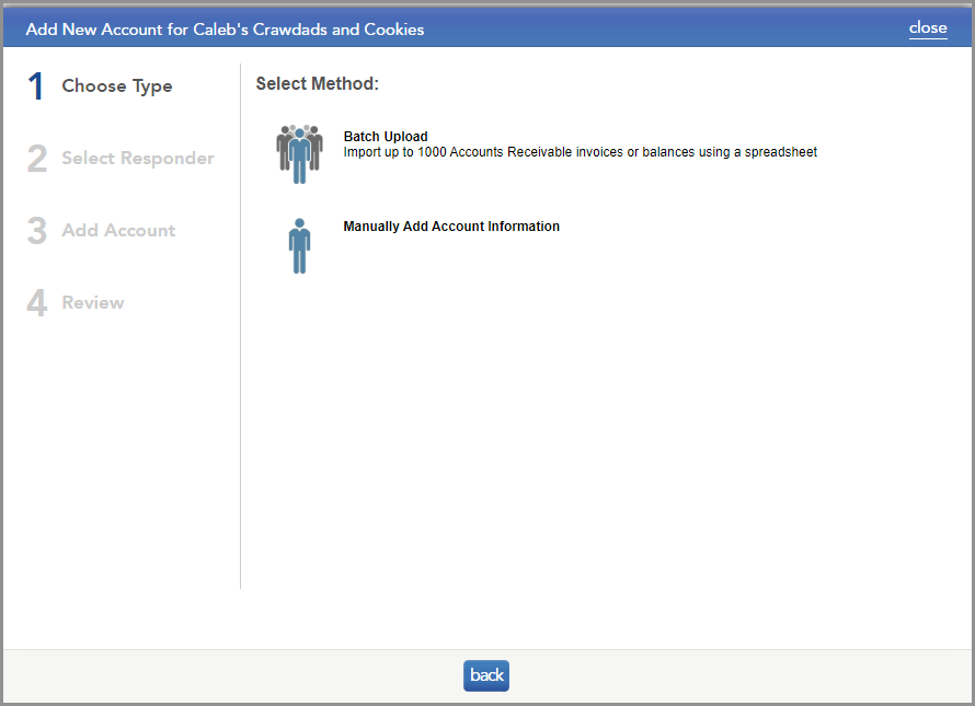 How do I send an Accounts Receivable or Accounts Payable request?