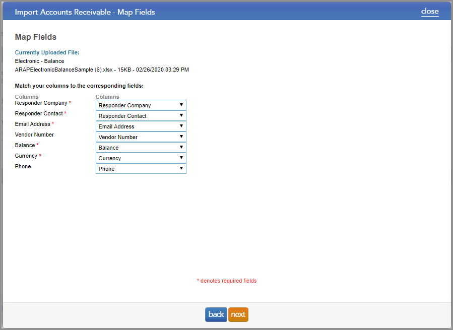 How do I send an Accounts Receivable or Accounts Payable request?