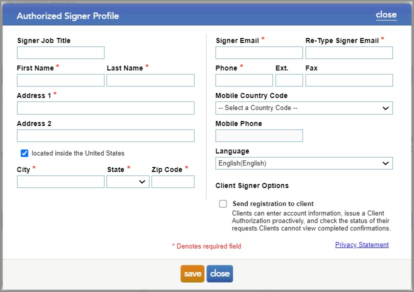 How do I add a new authorized signer?
