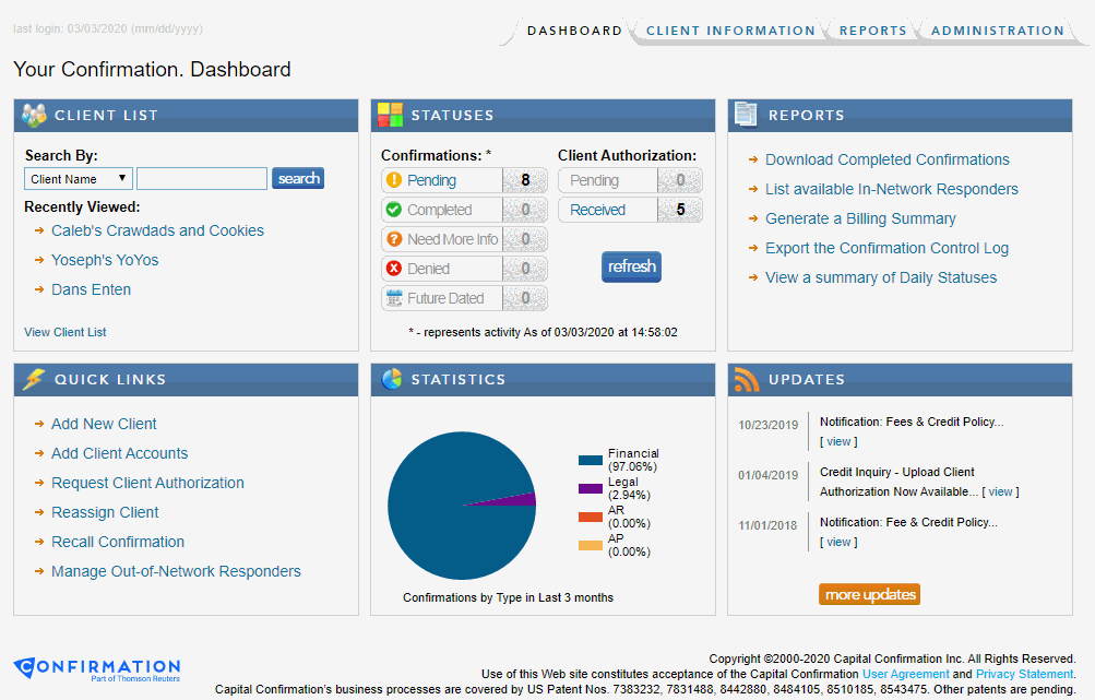 How do I recall a confirmation request?